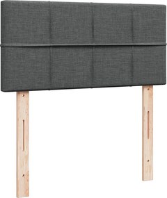 Box spring postel s matrací tmavě šedá 90x190 cm textil 3288044