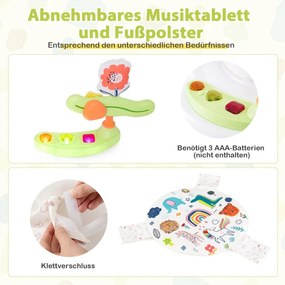 Costway Baby Sky Jumperoo s nastavitelnou výškou a hračkami a hudebním boxem