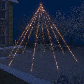 vidaXL Vánoční světelný strom dovnitř i ven 800 LED 5 m [328750] Barva: Teplá bílá