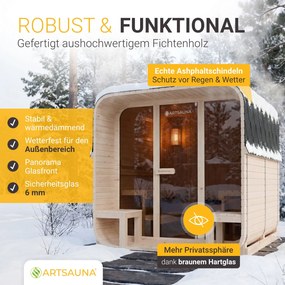 Artsauna Venkovní sauna Cube Fjora XL
