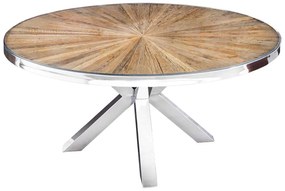 Kulatý jídelní stůl Shark 140 cm teak