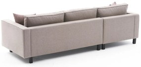 Hanah Home Pohovka KALE krémová levý roh 825BLC2717