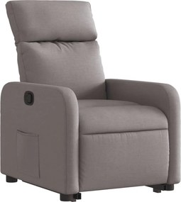 Zvedací polohovací křeslo taupe textil 3206706