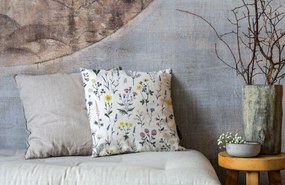 Povlak na polštář delicate flowers, canvas bavlna