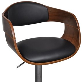 Barové stoličky s opěradly 2 ks | umělá kůže