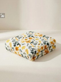 Sinsay - Deka s motivem listů - vícebarevná