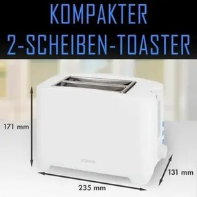 Bomann TA 6065 CB bílá / Topinkovač / 750W