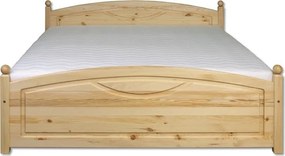 Casarredo - Komfort nábytek Masivní postel KL-103, 200x200 | barva: bez moření borovice