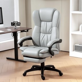 Kancelářská židle Vinsetto s masážní funkcí, ergonomická kancelářská židle s funkcí polohování, výškově nastavitelná manažerská židle s funkcí otáčen…