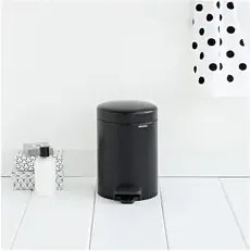 Brabantia Newicon Pedálový odpadkový koš 5 L černá / průměr 20.5 cm /