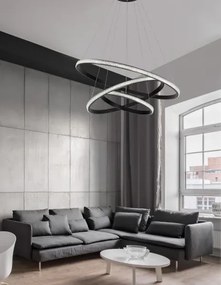 LED lustr Nager 78 černé
