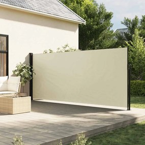 vidaXL Zatahovací boční markýza 180 x 500 cm [4004446] Barva: krémová