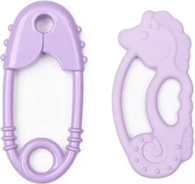 PROFIBABY Sada chrastítko a kousátko / Špendlík + mořský koník / 2 bar