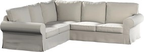 Potah na pohovku IKEA  Ektorp rohová barva šedá látka sametová