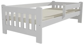 Dětská postel masiv 022 borovice masiv 80 x 200 cm bílá