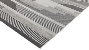 Tribeca Design Kusový koberec Mola Black/Grey Geometric Rozměry: 160x230 cm