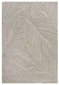 Světle šedý vlněný koberec 200x290 cm Lino Leaf – Flair Rugs