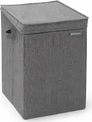 Brabantia Koš na prádlo 35 L stohovatelný černá / 44.5 x 37 x 32 cm