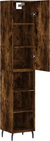 Skříň highboard kouřový dub 34,5 x 34 x 180 cm kompozitní dřevo 3198998