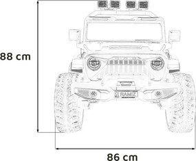 Elektrické autíčko Extreme Sport 4x4 černé