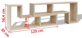 vidaXL Marketos TV stolek ve tvaru dvojitého L dub
