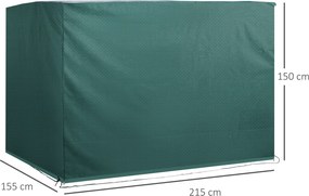 Ochranná plachta Outsunny® nepromokavá s UV ochranou 215x155x150cm pro nábytek a zahradu | Aosom.de