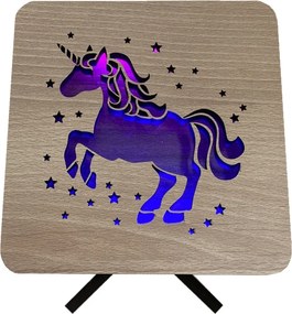 Li-Go "Jednorožec barevný" lampa 19x19 cm provedení povrchu: černá s patinou