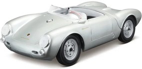 Maisto porsche 550 a spyder 1:18 stříbrná