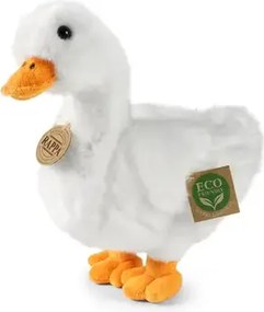 RAPPA Plyšová kachna bílá 24 cm / ECO-FRIENDLY / od 0 měsíců