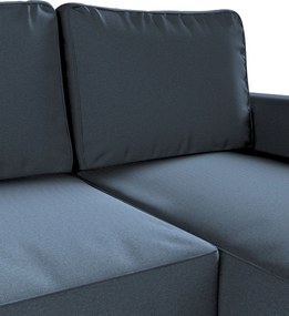 Potah na pohovku IKEA Backabro rozkládací se šezlongem barva modrá látka pletený vzor