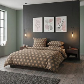 Saténové povlečení LUXURY COLLECTION CARERO béžové - 1x 140/220, 1x 70/90cm