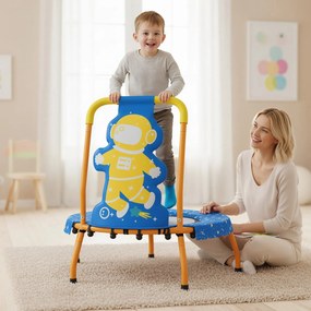 Costway Φ71 cm dětská trampolína s rukojetí a krytem okraje mini