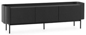 Černý TV stolek 180x55x40 cm Willa – MOME
