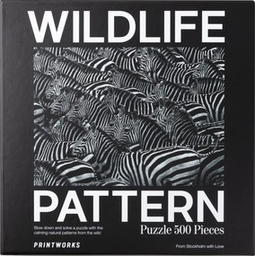 Puzzle Printworks Wildlife Pattern Zebra