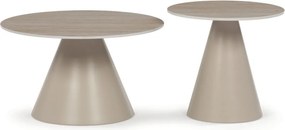 Konferenční stolek 70x70x41cm CT-F4118 TRV, keramika, travertin