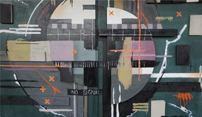 Fero Radačovský / Orol | No signal No2 Rám: Dubový, Velikost: 30 x 40 cm
