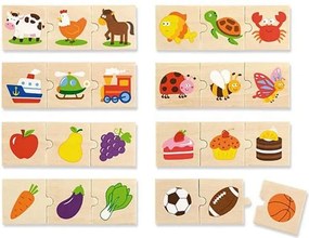Dřevěné logické puzzle Viga 24ks