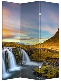Paraván - Hora a vodopády na Islandu (126x170 cm)