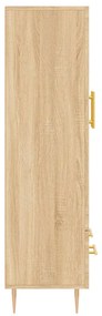 Skříň highboard dub sonoma 69,5 x 31 x 115 cm kompozitní dřevo