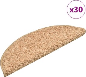 Schodové rohože 30 ks 56 x 17 x 3 cm zlaté půlkulaté 3365808