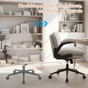 Costway Ergonomická kancelářská židle, výškově nastavitelná psací židle, otočná