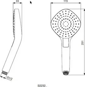 Ideal Standard Idealrain Evo Jet - Sprchová hlavice Diamond 12 cm | 3