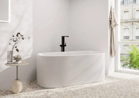 Hansgrohe Tecturis E, páková vanová volně stojící baterie na podlahu, černá matná, HAN-73445670