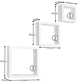 Kondela Police, 3 ks, bílá, KVADRO NEW