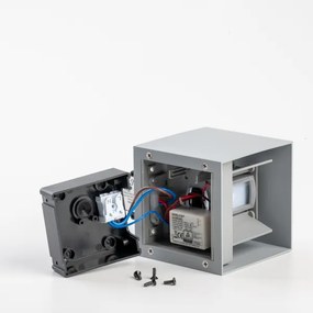 BRILAGI - LED Venkovní nástěnné svítidlo se senzorem CUBE LED/6W/230V šedá IP65