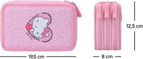 BAAGL Hello Kitty Sweet Leopard / Školní penál / třípatrový / GRS