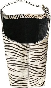 Kožený koš se vzorem Zebra (bos taurus taurus) - 25*28*50cm