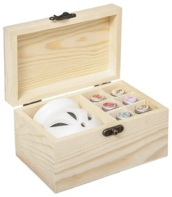 Aroma lampa + 6 vonných olejů v dřevěné krabičce Atmosphera