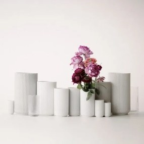 LYNGBY Porcelánová váza Vase White 15 cm, bílá barva, porcelán
