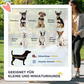 PawHut kočárek pro malé psy a kočky, kočárek pro domácí mazlíčky Oxford světle hnědý 76,5 x 52 x 95 cm, pohodlný a mobilní | Aosom.de